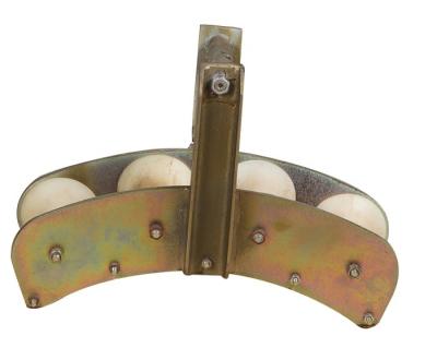 China Four Wheels Quadrant Block Combined Type Quadrant Pulley For OPGW ,10KN Rated Load for sale