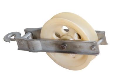 China 15-60 Kn Tower Erection Tools MC Nylon Sheave Single Conductor Pulleys for sale