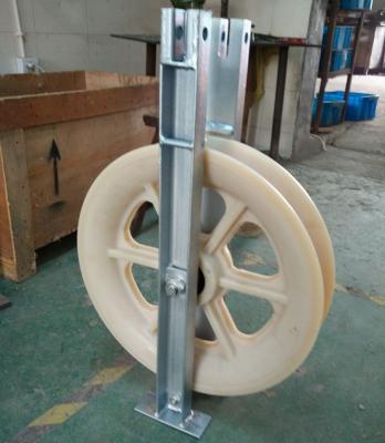 China Nylon Sheave 20KN OPGW ADSS Conductor Stringing Blocks for sale