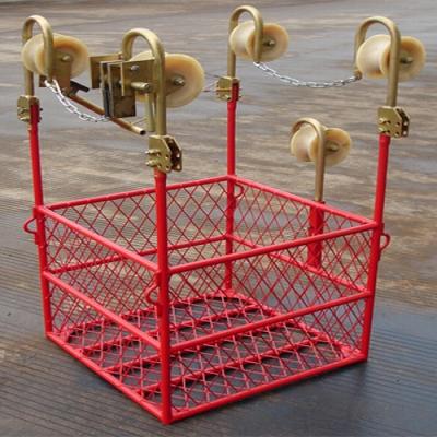 China 4 Bundle Transmission Line Stringing Tools Overhead Power Line Aerial Spacer Trolley Cart for sale