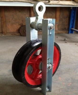 China Transmission Line Steel Cable Pulling Pulley Stringing Conductor Pulleys for sale