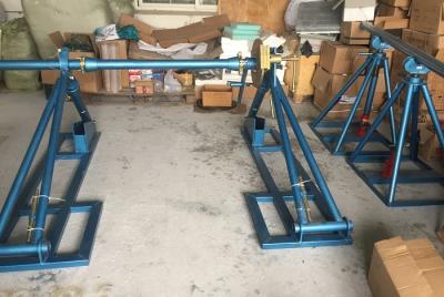 China 70 KN Underground Cable Tools Mechanical Cable Drum Lifting Jack For Stringing Construction for sale