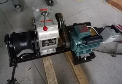 China Portable 3 Tons Power Cable Winch Puller With Electric Engine In Power Line Construction for sale