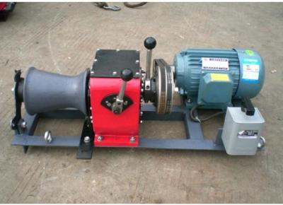 China Small Light 1 Ton Cable Winch Puller Wire Rope Pulling Winch 2.2KW Eletro Motor for sale