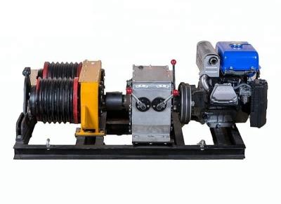 China SQY5C Double Drum Diesel Engine Cable Winch Puller 5 Ton In Power Construction for sale