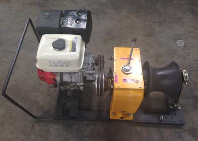 China Petrol Driven 5 Ton High Speed Winch / Gasoline Powered Portable Capstan Winch for sale
