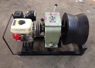 China Fast Speed Gas Engine Cable Winch Puller Hoisting Winch In Line Site for sale