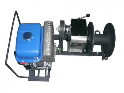 China Gas Powered Winch Cable Winch Puller 1 Ton Capacity Portable Type 15m / Min Fast Speed for sale