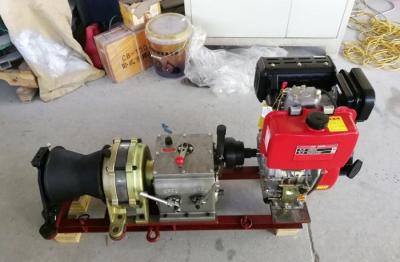 China 5 Ton Fast Speed Diesel Small Cable Puller Single Capstan For Power Line Construction for sale