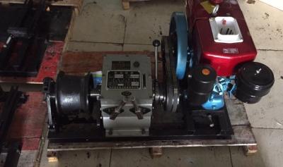China Diesel Engine Cable Winch Puller Diesel Powered Winch With Belt Driven for sale