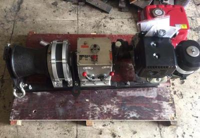 China Single Capstan Fast Speed Cable Winch Puller Diesel Engine In Line Construction for sale