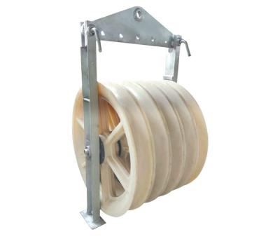 China Transmission Line Tools Cable Pulling Device Stringing Line Block 6T Rated Load for sale