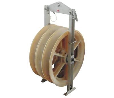 China 916 * 110mm 5 Sheave ACSR 720 Conductor Stringing Blocks for sale