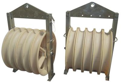 China Five Wheel Nylon Four Bundled Conductor Stringing Blocks for sale