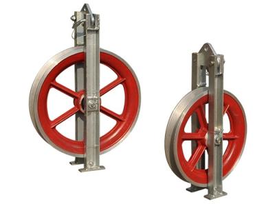 China Bundled Power Line Construction Tools Aluminum Sheave Conductor Blocks for sale