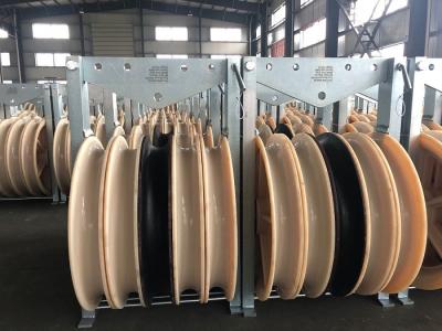 China Galvanized 822mm Cable Pulling Conductor Stringing Blocks for sale