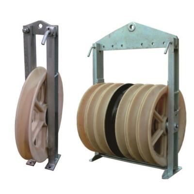 China Construction 60KN 660mm Stringing Triple Pulley Block for sale