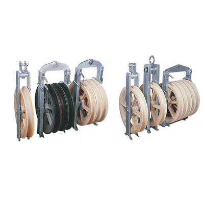 China 5 Wheels Aerial Helicopter Stringing Bundled Conductor Pulley for sale