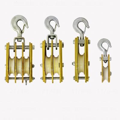 China Transmission Line 2 Ton 3 Wheel Insulated Hoisting Tackle for sale