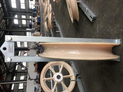 China 750mm Overhead Line Conductor Stringing Blocks With Nylon Wheels for sale