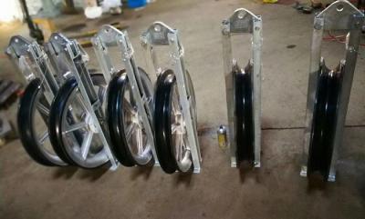 China OD 660mm Aluminum Alloy Conductor Pulley For Transmission Line for sale