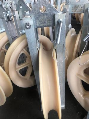 China 40kN Three Wheel Conductor Stringing Blocks For Overhead Line for sale