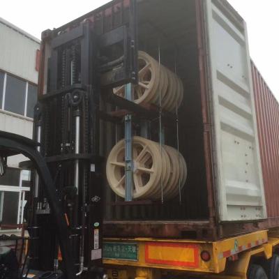 China Overhead Transmission Line Stringing Blocks With Nylon Steel Sheaves for sale
