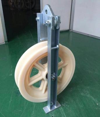 China 822mm MC Nylon Sheave Conductor Stringing Blocks for sale