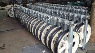 China 220KV Overhead Transmission Line Stringing Blocks With Aluminum Alloy Sheaves for sale