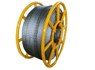 China 11mm Anti Twist Steel Wire Rope For Single Conductor Or Ovehead Opgw Stringing for sale