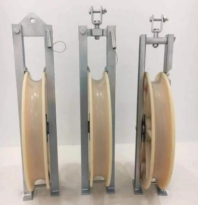 China 822 Mm Large Diameter Wheels Sheaves Bundled Wire Conductor Pulley Stringing Block for sale