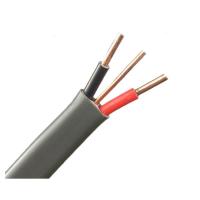 China Flat Twin Earth Electrical Cable 2x1mm2+E PVC Insulated Copper Wire 450/750V for sale