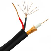 China OEM 3 Conductors TV Coaxial Power Cable RG59 RG6 75 Ohm 2 Core for sale
