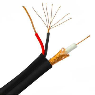 China OEM 3 Conductors TV Coaxial Power Cable RG59 RG6 75 Ohm 2 Core for sale