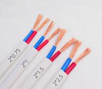China RVVB 2x0.5mm Multi Core Flexible Power Cable Flat Electrical Wire 450/750V for sale