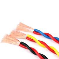 China 300/500V 2 Core 0.5-2.5mm Fire Alarm Cable RVS Flexible Twisted Pair Copper Wire for sale