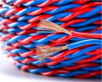 China 300/500V 2 Core 0.5-2.5mm Fire Alarm Cable RVS Flexible Twisted Pair Copper Wire for sale