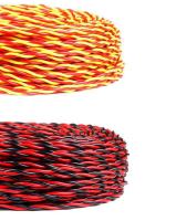 China 300/500V 2 Core 0.5-2.5mm Fire Alarm Cable RVS Flexible Twisted Pair Copper Wire for sale