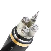China VLV22 Aluminum Conductor Steel Tape Armored Power Cable 0.6/1kV PVC Insulated for sale