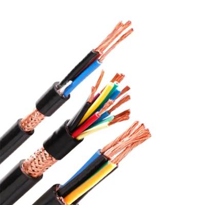 China Copper Conductor Shielded Flexible Cable 2C 3C 4C 5C 300/500V RVVP for sale