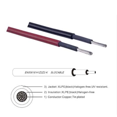 China 100m Rru Solar Pv Cable 4mm2 6mm2 Dv 1500v for sale