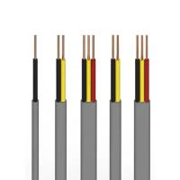 China SAA Approval 2 3 Core  PVC Flat Cable 1.5MM 4MM 10MM Customized Length for sale