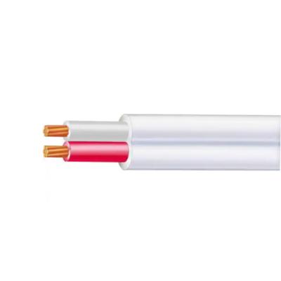 China 450/750V 2 Core PVC Flat Cable with Earth Wire SAA UL BS IEC Twin Copper for sale
