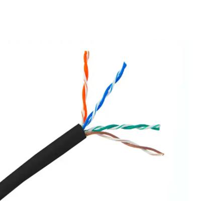 China Cat6 UTP 4 Pair Bare Copper Ethernet Cable 1000ft Roll 24AWG LAN Network for sale