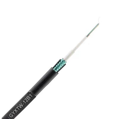 China GYXTW 4-24 Core SM MM Fiber Optic Cable Armored Outdoor Communication Cable 8.9mm 10.2mm for sale
