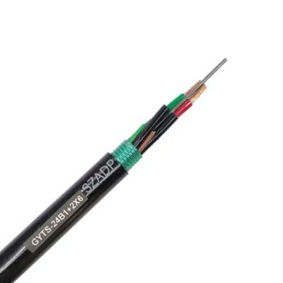 China GYTS GYTA 9.0-9.5mm G652D G657A FTTH Fiber Optic Cable 24-288C Outdoor for sale