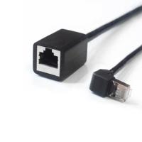 China Cat6 RJ45 Ethernet Extension Cable Male to Female 30cm Gold Plated 24AWG for sale