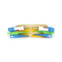 China PVC LSZH SC APC to SC APC Fiber Optic Patch Cord Simplex G652D 3.0mm for sale