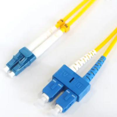 China PVC LSZH SC APC to SC APC Fiber Optic Patch Cord Simplex G652D 3.0mm for sale