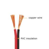China IEC 60227 Flat Twin Speaker Wire 2x0.5 mm² Strand Copper Cable for Home Audio for sale